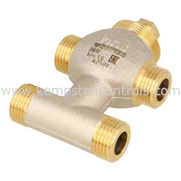 SAUTER BUL010F410 SAUTER SMALL 3-WAY VALVE, DN10, G1/2A, KVS1.0, BYPASS ...