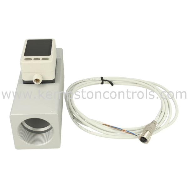 SMC PF3A706H-F14-ES SMC DIGITAL FLOW SWITCH, 60 TO 6000 L/MIN, G1 1/2, PNP, W/LEAD WIRE AND M12 ...