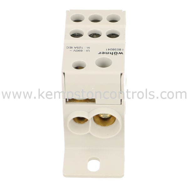 Wohner I8038041 WOHNER SINGLE POLE SPLITTER BLOCK, 125A | Kempston Controls
