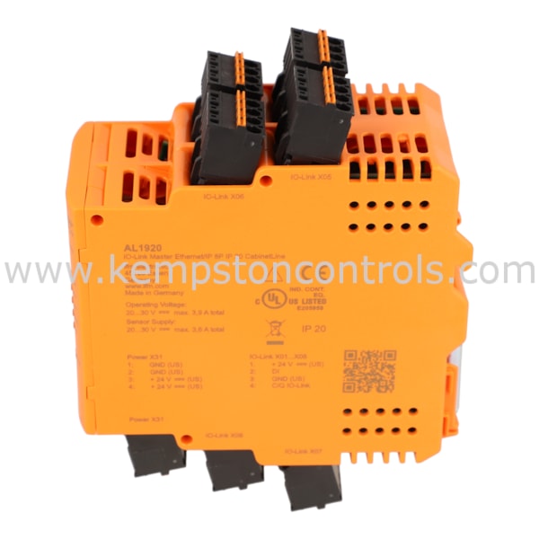 IFM AL1920 IFM IO-LINK MASTER WITH ETHERNET/IP INTERFACE, 20-30VDC, 300 ...