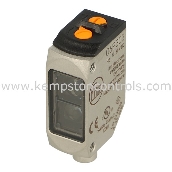 IFM O6P303 IFM PHOTOELECTRIC SENSOR, RETROREFLECTIVE, 5M RANGE, PNP LO DO, M8 4 PIN CONNECTOR ...