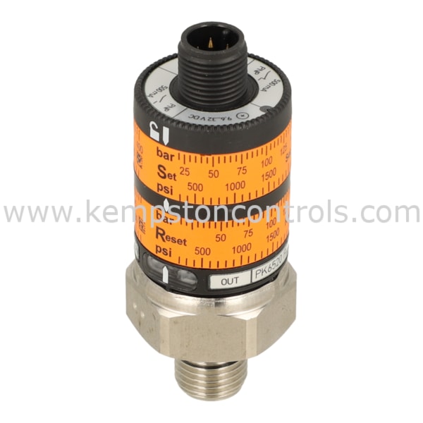 IFM PK6520 IFM PRESSURE SENSOR, 0-400 BAR RANGE, 1/4"G MALE CONNECTOR ...