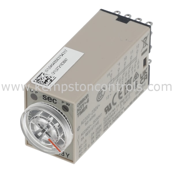 Omron H3Y-4 AC200-230 60S OMRON TIMER 60S, DC24. TIMER, PLUG-IN, 24VDC, 14 PIN, | Kempston Controls
