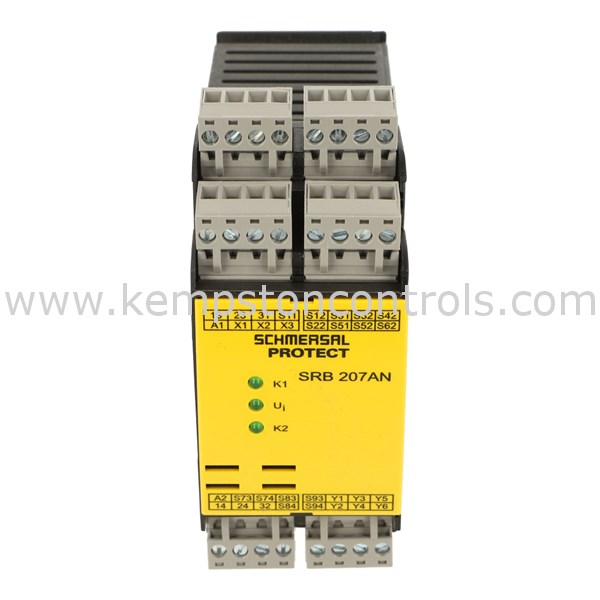 Schmersal SRB-207-AN-24V SAFETY MONITORING MODULE, 2 SAFETY CONTACTS, 6 ...