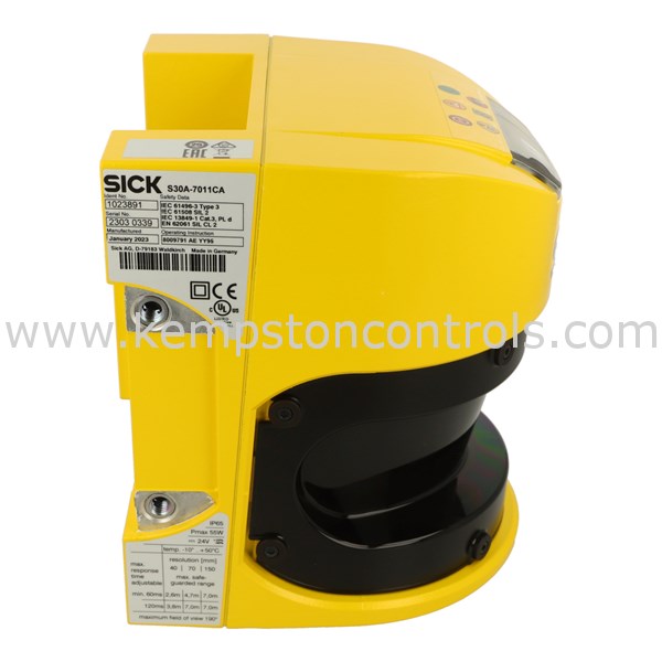Sick S30A-7011CA SICK SAFETY LASER SCANNER, SENSOR WITHOUT SYSTEM PLUG ...