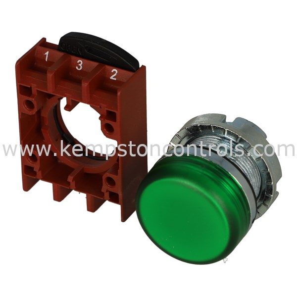 ABB P9MLVD GE PILOT LIGHT, METAL, ROUND, DIFFUSED LENS, GREEN | Kempston Controls