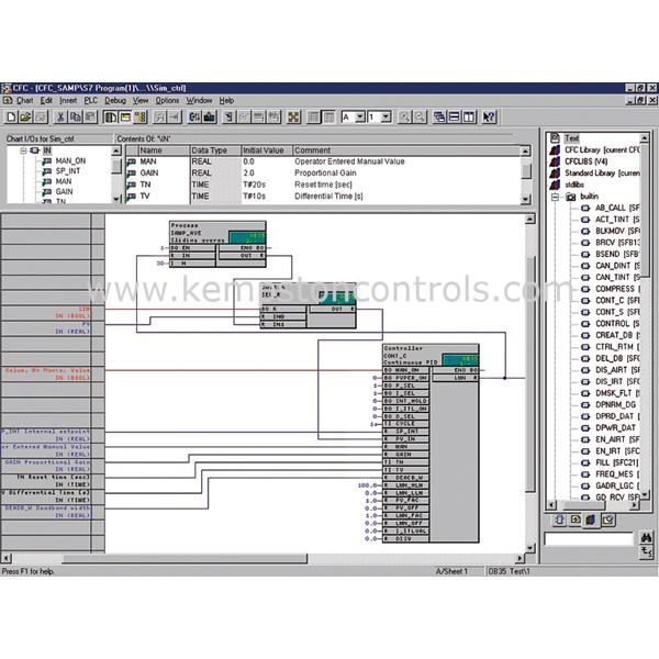 Siemens 6ES7658-1EX00-2YL8 SIEMENS SIMATIC CFC SOFTWARE UPDATE SERVICE 1YR | Kempston Controls