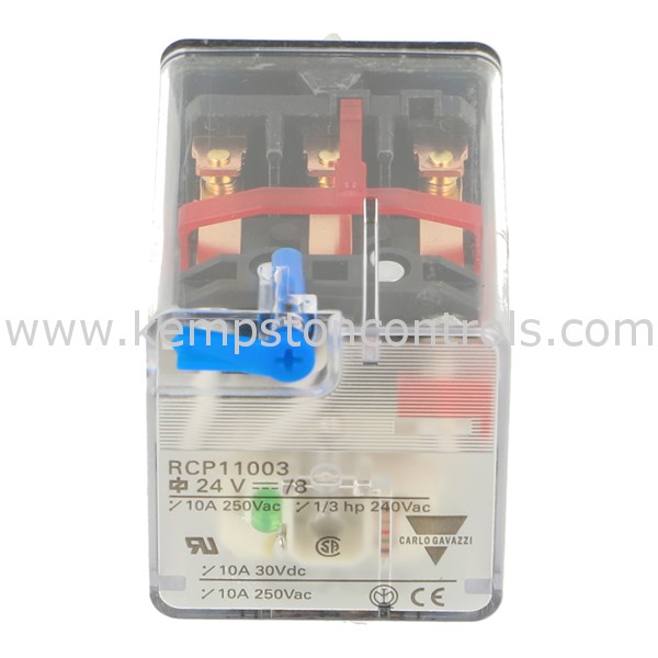 Carlo Gavazzi RCP1100324VDC/8 CARLO GAVAZZI RCP RELAY, 11 PINS, 24V DC ...