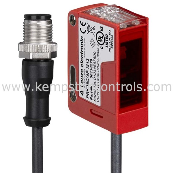 LEUZE 50134290 LEUZE PHOTOELECTRIC SENSOR, RETROREFLECTIVE, 8M RANGE, PNP LO DO, 200MM CABLE TO ...