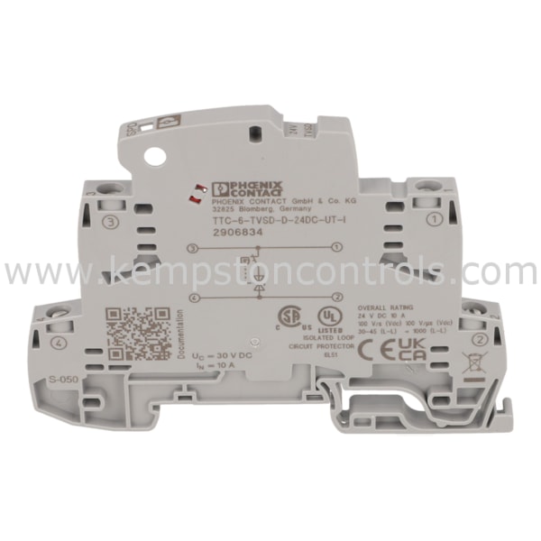 Phoenix 2906834 PHOENIX SURGE PROTECTION FOR MCR TECHNOLOGY, DIN RAIL ...