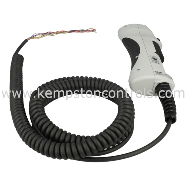 Euchner ZSM4200-124156 EUCHNER 3-STAGE ENABLING PUSHBUTTON SWITCH, COILED CONNECTING CABLE, 5 M ...