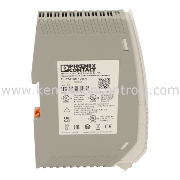 Phoenix 1085256 PHOENIX INDUSTRIAL NARROW ETHERNET SWITCH, 8 RJ45 10 ...