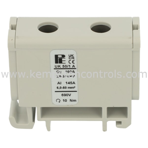 TECHNA TTECDB50-1 TECHNA DISTRIBUTION BLOCK, 160A, SUITABLE FOR 2-50MM2 ...