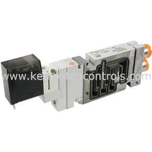SMC VQ1431N-5-C6-Q VQ1*3*, VQ1000 SERIES, 5 PORT SOLENOID VALVE, PLUG-IN TYPE, BODY PORTED ...