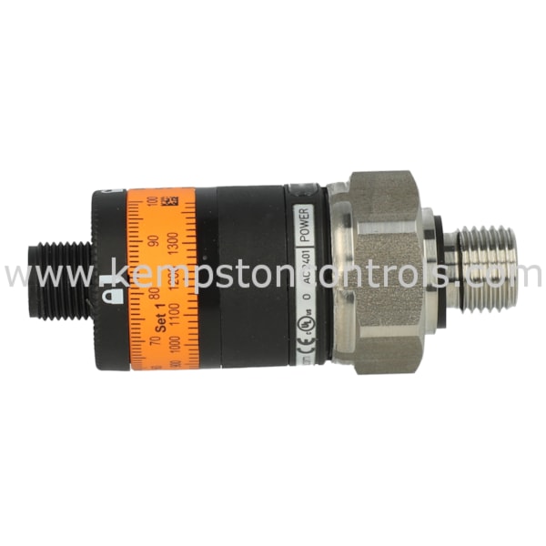 IFM PK5522 IFM PRESSURE SWITCH, 0-100 BAR RANGE, M12X1 MALE, G 1/4 ...
