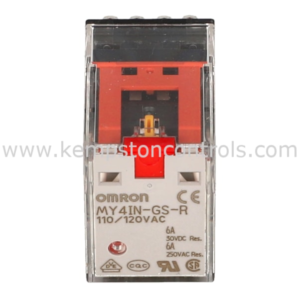 Omron MY4IN-GS-R AC110/120 OMRON RELAY, PLUG-IN, 14-PIN, 4PDT, 6A ...