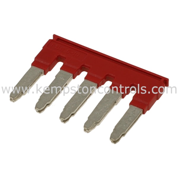Phoenix 3005948 PHOENIX PLUG-IN BRIDGE, PITCH 10.2MM, 5 POSITION, RED ...