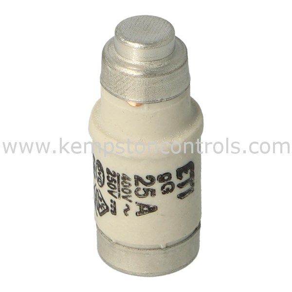 ETI D02/25A/GL ETI D02 (E18) 25A GL BOTTLE FUSE 400V | Kempston Controls