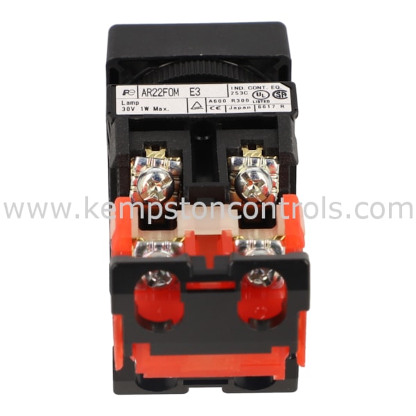 Fuji AR22F0M-11E3W FUJI ILLUMINATED PUSHBUTTON FLUSH SQUARE HEAD 1NO ...