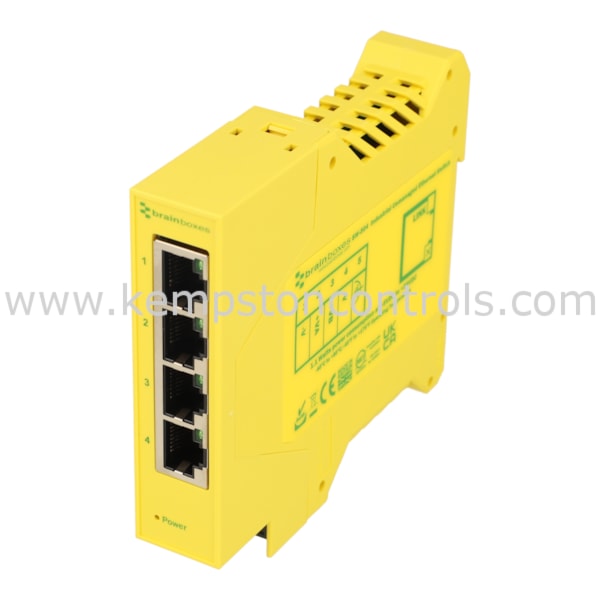 Brainboxes SW-504 BRAINBOXES INDUSTRIAL 4 PORT 10/100 ETHERNET SWITCH | Kempston Controls