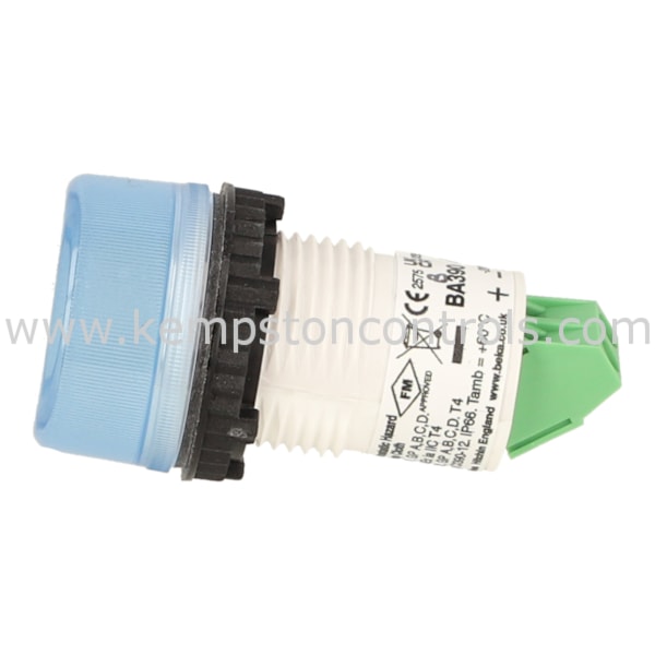 BEKA BA390B BEKA LED PANEL LAMP, BLUE, EEX IA IIC T4, PANEL MOUNTING ...