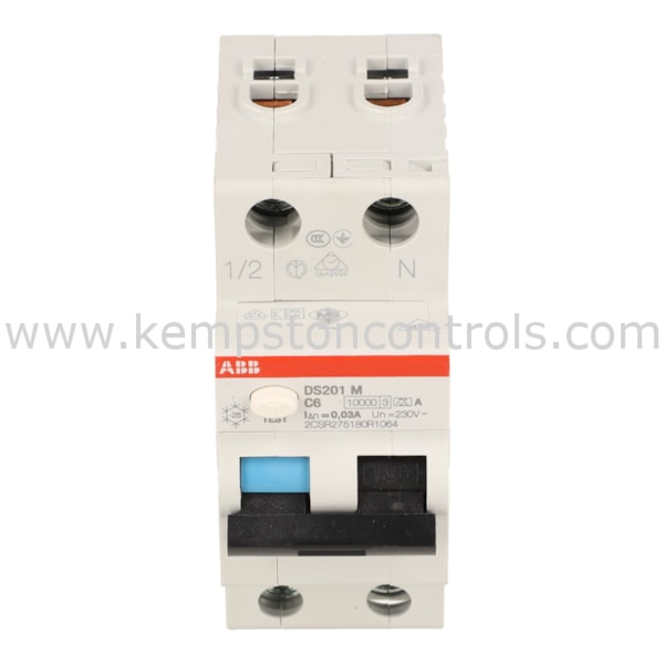 ABB 2CSR275180R1064 ABB DS201 M C6 A30 RESIDUAL CURRENT CIRCUIT BREAKER WITH OVERCURRENT ...
