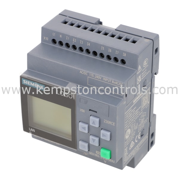 Siemens 6ED1052-1FB08-0BA2 SIEMENS LOGO! 230RCE,LOGIC MODULE, DISPLAY ...