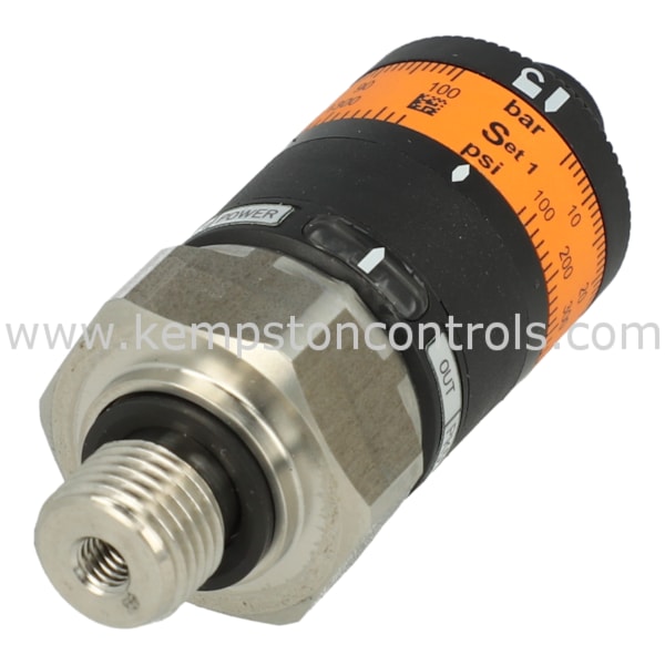 IFM PK5522 IFM PRESSURE SWITCH, 0-100 BAR RANGE, M12X1 MALE, G 1/4 ...