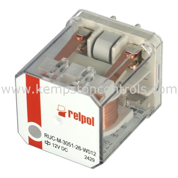 Relpol RUC-M-3051-26-W012 INDUSTRIAL RELAY, 1NO, 12V, DC REINFORCED ...