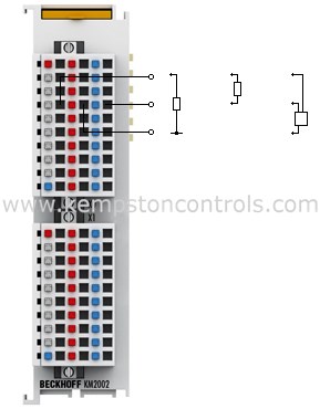 Beckhoff KM2002-0004 BECKHOFF 16-CHANNEL DIGITAL OUTPUT 24VDC, 0.5A, 3-PIN CONNECTOR (WITH ...