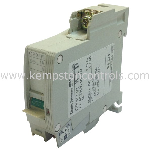 Fuji CP31FM/1W1D FUJI CP31FM/1W1-D CIRCUIT PROTECTOR 1 POLE 1 AMP MED DELAY TRIP+AUX SW+INERTIA ...