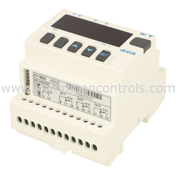 Dixell XT160D DIXELL XT160D 4 STAGE CONTROLLER PTC/NTC/PT100/TC 230V ...