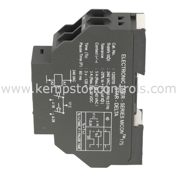 GIC 12SDT0 GIC STAR DELTA START TIMER/TIME DELAY RELAY, 240VAC, 50HZ ...