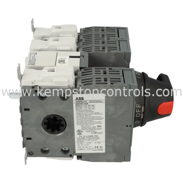 ABB 1SCA115449R1001 ABB SWITCH FUSE, FRONT OPERATED, 3-POLE, CLASS J, 60A, HANDLE AND SHAFT ...