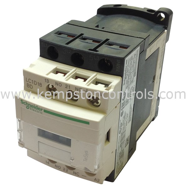Schneider LC1D18BD SCHNEIDER CONT. 18A 24VDC | Kempston Controls