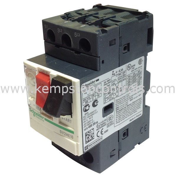 Schneider GV2ME10 SCHNEIDER MPCB 4-6.3A | Kempston Controls