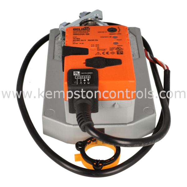 Belimo SMQ24A-SR BELIMO DAMPER ACTUATOR, 16 NM, 24VAC/DC, 2-10V, 7S, FAST RUNNING, IP54 ...