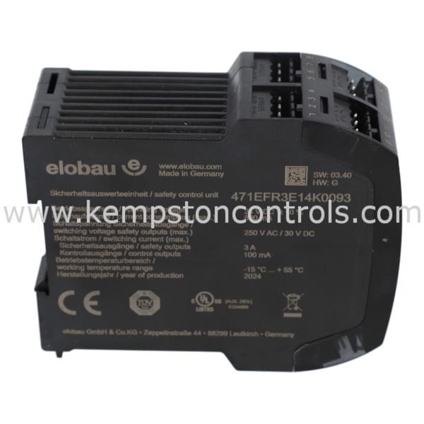 Elobau 471EFR3E14K0093 ELOBAU SAFETY RELAY UNIT, ELOFLEX, REQUIRES 2X ...