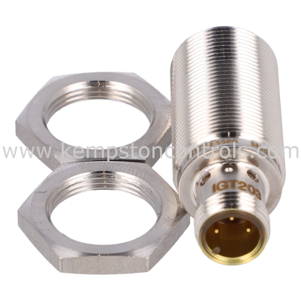 IFM IGT203 IFM INDUCTIVE SENSOR, M18, 8MM RANGE FLUSH, PNP NO, M12 CONNECTOR, STAINLESS STEEL ...