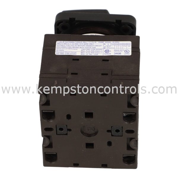 Eaton Moeller T3-3-8314/E MOELLER STEP SWITCH, 6CONTACTS, 32A, FRONT ...