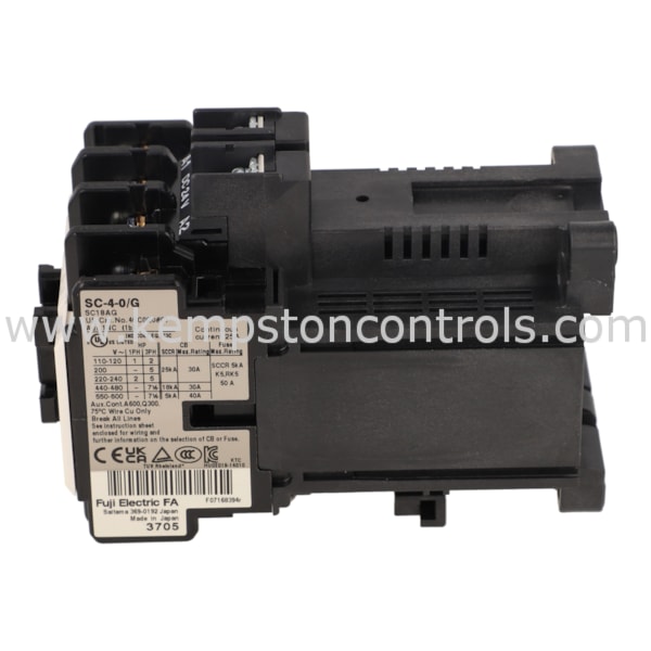 Fuji SC40/G-1B/24 FUJI SC-4-0/G DC24V 1B CONTACTOR 1 N/C AUX 24VDC (7.5KW AC3 380/440V ...