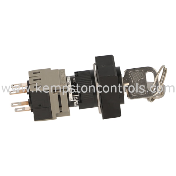 Fuji AH165-J2B11A FUJI SELECTOR SWITCH KEY WITH RECTANGULAR BEZEL 2 POS ...