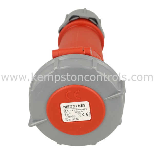Mennekes 2177A MENNEKES RED AM-TOP CONNECTOR IP67 32A 4P 400-440V 3H ...