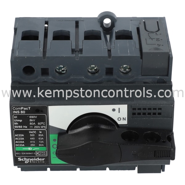 Schneider 28904 SCHNEIDER SWITCH DISCONNECTOR, COMPACT INS80, 80A, 3 ...