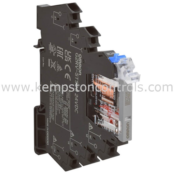 Omron G2RV-ST500 DC24 INDUSTRIAL RELAYS, SLIMLINE, SPDT, 6 A, PUSH-IN ...