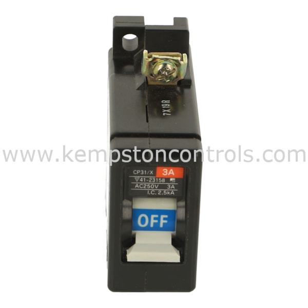 Fuji CP31/3X FUJI CIRCUIT PROTECTOR 1 POLE 3 AMP RAIL MOUNTING | Kempston Controls