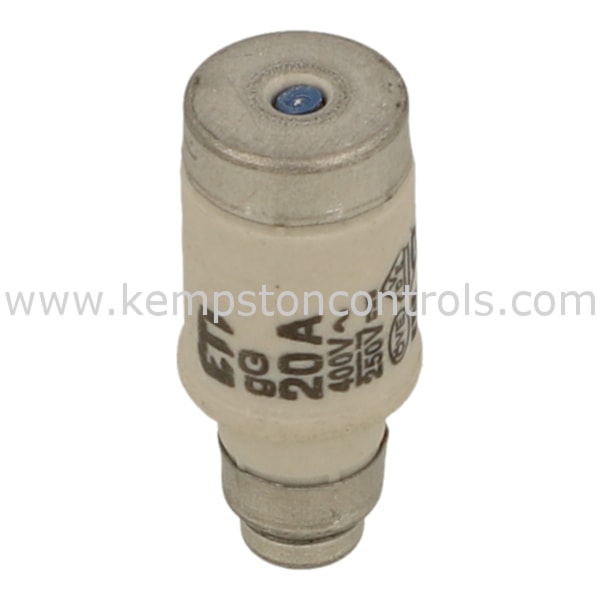 ETI D02/20A/GL ETI D02 (E18) 20A GL BOTTLE FUSE 400V | Kempston Controls