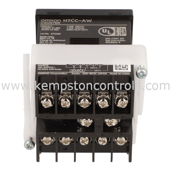 Omron H7CC-AW OMRON DIGITAL COUNTER, 100-240 VAC SUPPLY 12VDC AUX, SPST ...
