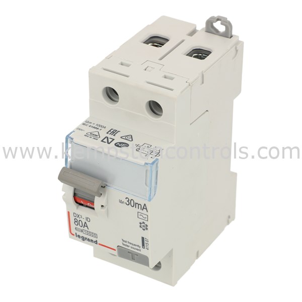 Legrand Power 411507 LEGRAND RESIDUAL CURRENT DEVICE, DX3 DP TYPE AC 80A 30MA 230V | Kempston ...