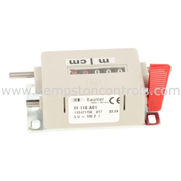 Baumer M 310.A01 BAUMER MECHANICAL METER COUNTER, 5 DIGITS 999,99 METER ...